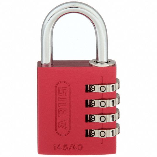 ABUS, Scrolling Combo, Red, Combination Padlock - 5JKU4|145/40 Red ...