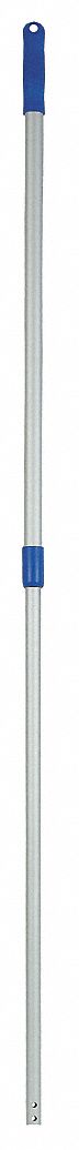 Telescopic Wet Mop Handle, Screw On Mop Connection Type, Silver ...