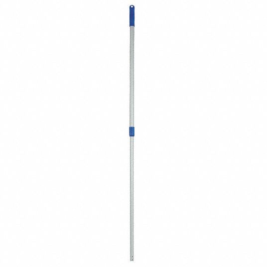 Telescopic Wet Mop Handle, Screw On Mop Connection Type, Silver ...