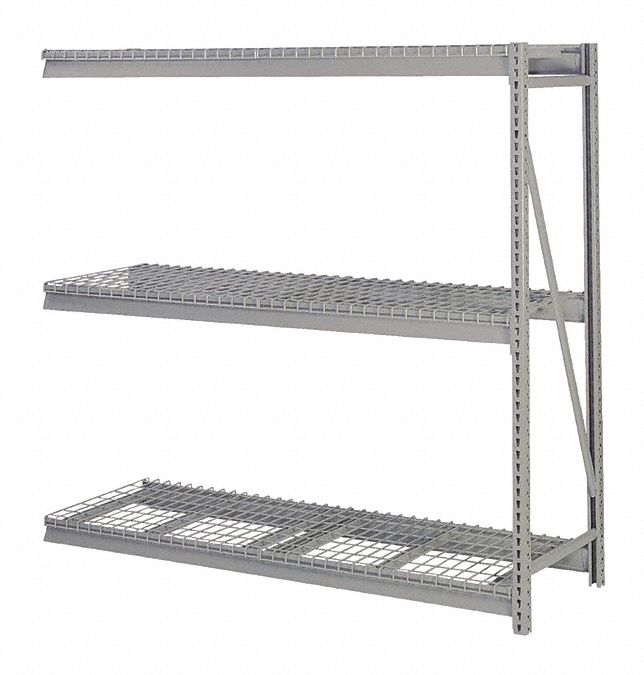 LYON Bulk Storage Rack: Add-On, Medium-Duty, 96 in x 36 in x 72 in ...