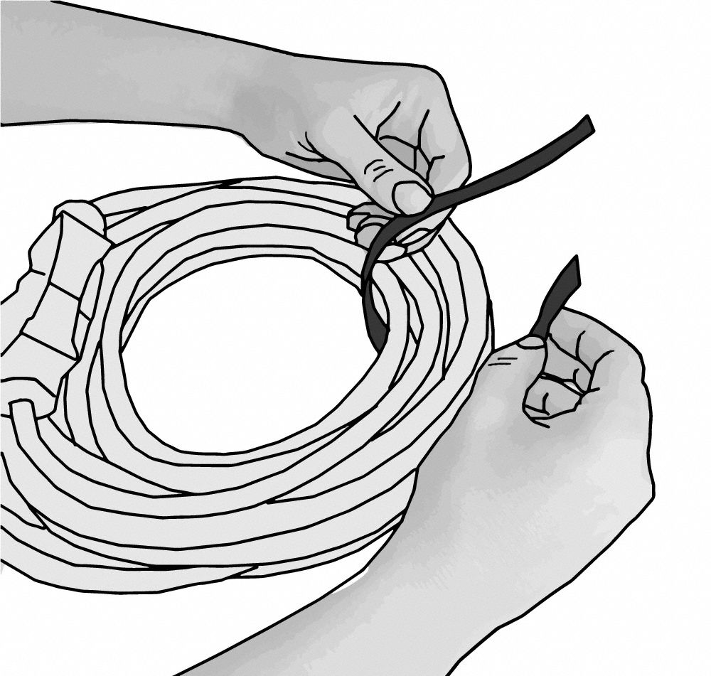 VELCRO BRAND Hook-and-Loop Cable Tie Roll: 75 ft Lg, 0.75 in Wd, 29 lb ...