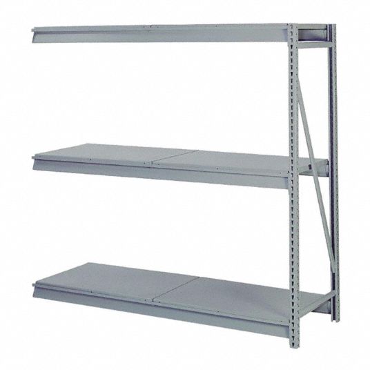 LYON Bulk Storage Rack: Add-On, Medium-Duty, 72 in x 24 in x 84 in ...