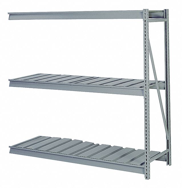LYON Bulk Storage Rack: Add-On, Medium-Duty, 72 in x 36 in x 72 in ...