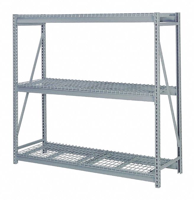 LYON Bulk Storage Rack: Starter, Medium-Duty, 72 in x 24 in x 84 in ...