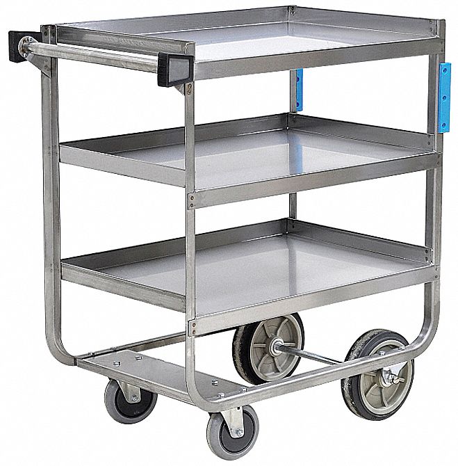APPROVED VENDOR Carrito Utilitario con Asa Plana, 700 lb., 3 Repisas ...