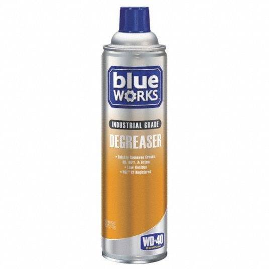 BLUE WORKS Degreaser, Aerosol Can Container Type, Ready to Use ...