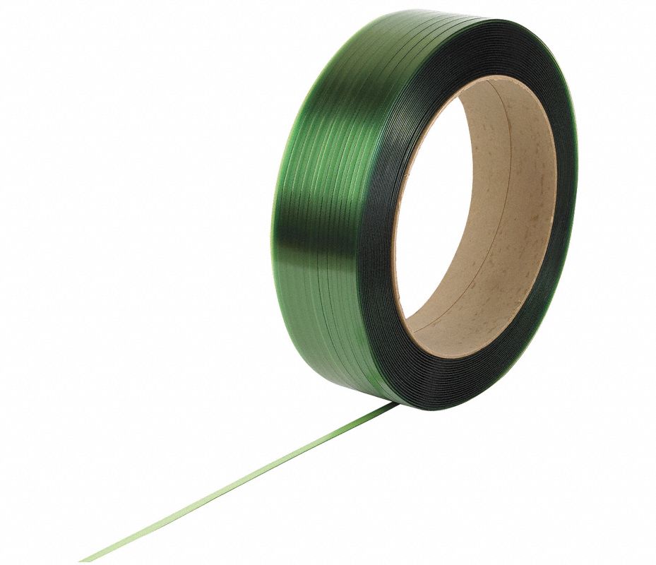 APPROVED VENDOR Fleje de Plástico Poliéster 5/8" Verde - Flejes de ...