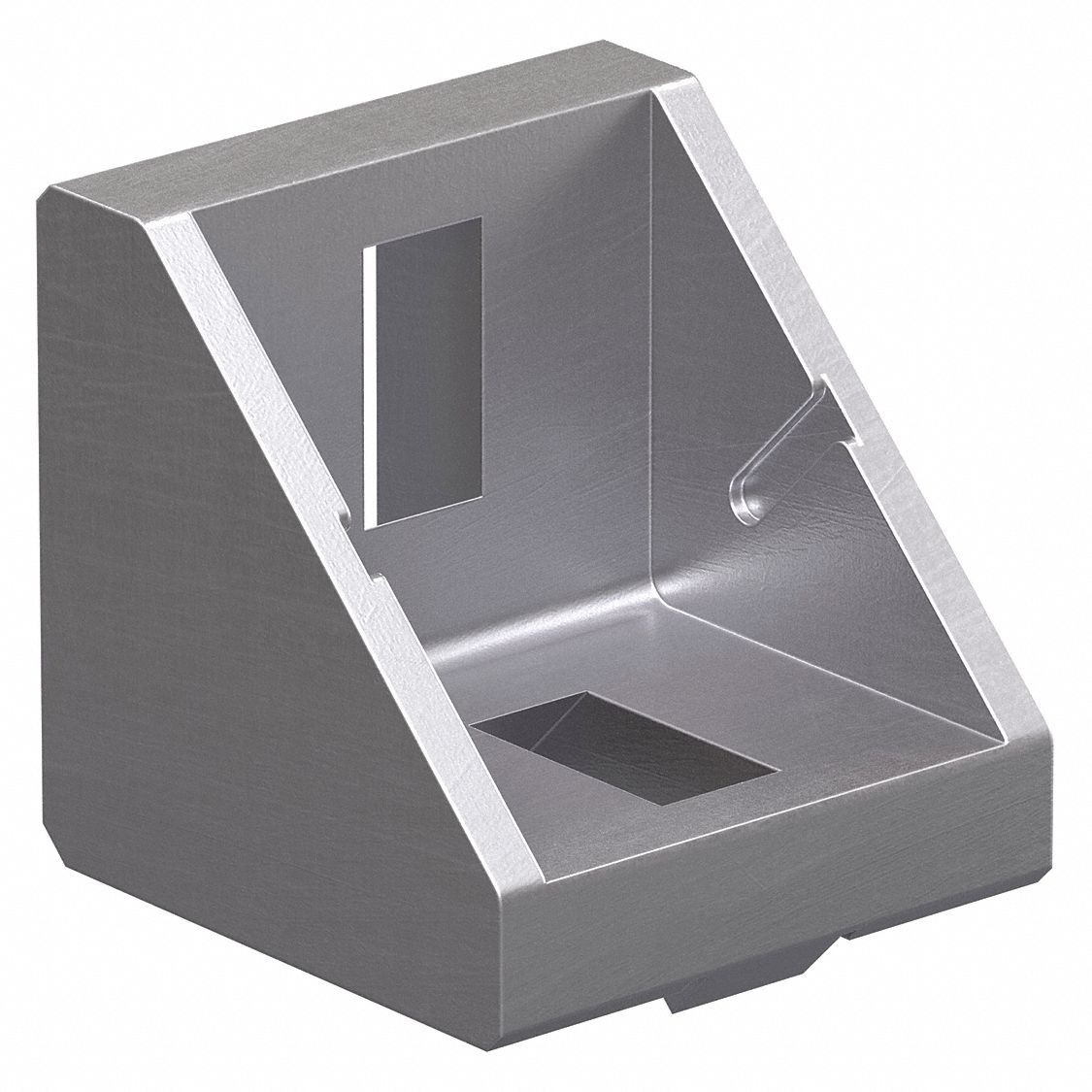 Slotted Inside-Corner Bracket with Dual Support, 41.3 mm x 42 mm x 41.3 ...