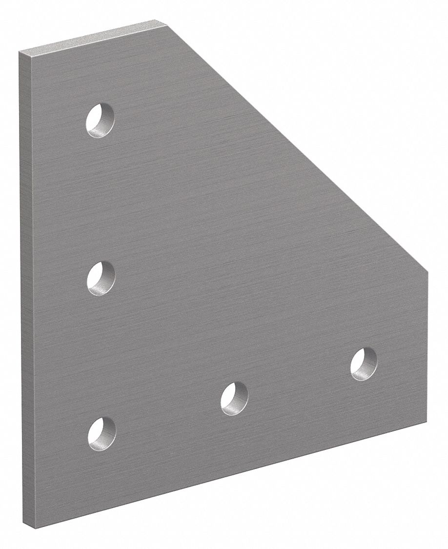 90° Angled Flat Plate, 4 mm x 90 mm x 90 mm, Joining Plate - 5JRT6|30 ...
