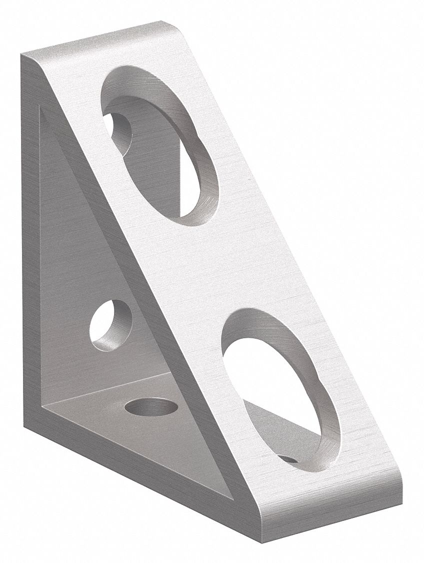 Tall Gusseted Inside-Corner Bracket, 50 mm x 22 mm x 50 mm, Inside ...