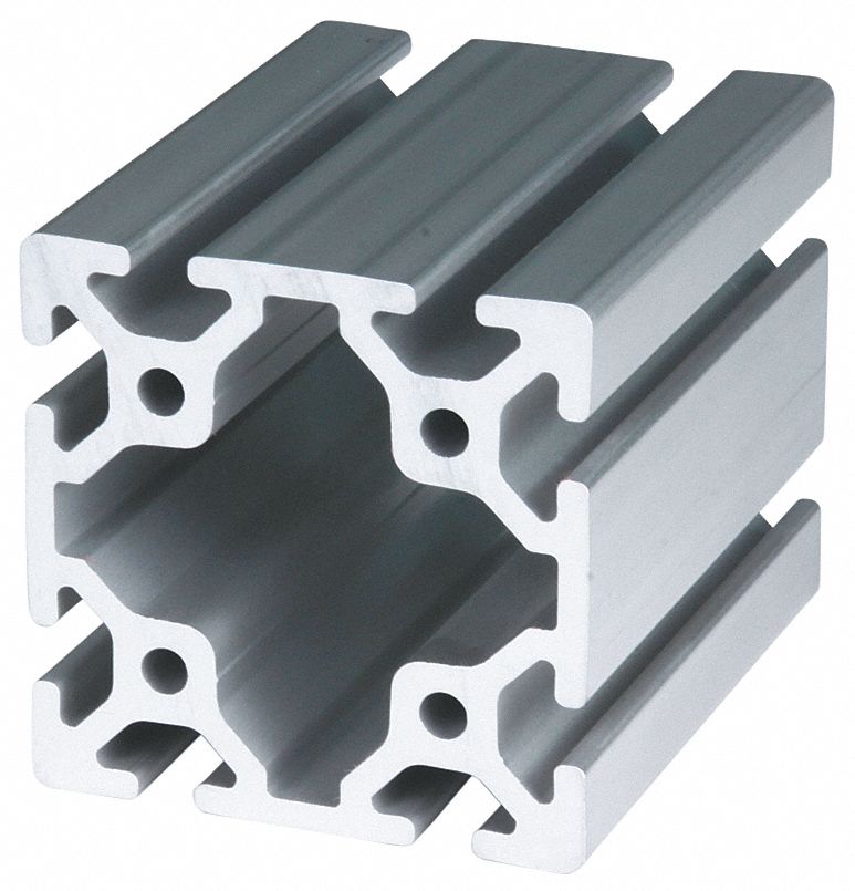 80/20 Extrusion,T-Slotted,40S,4M L,80 mm W - 5JRZ2|40-8080-4M - Grainger