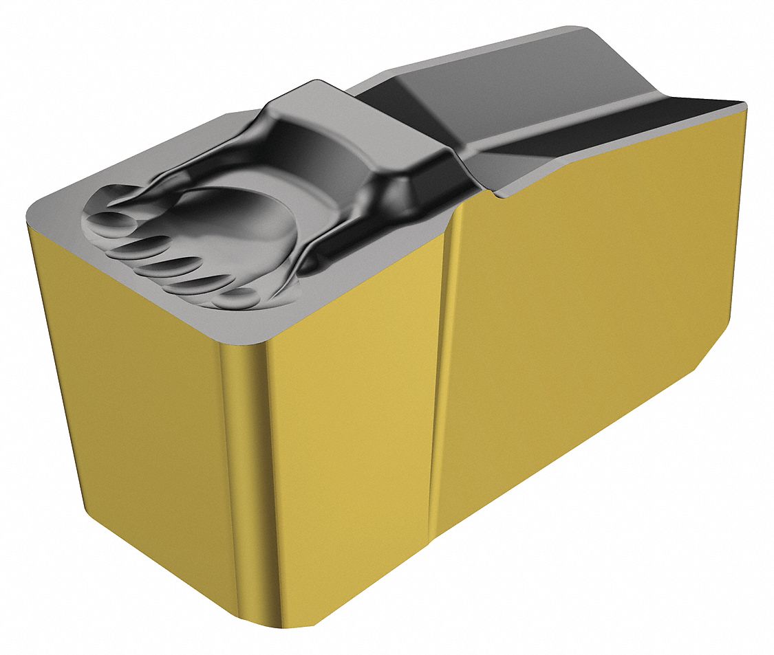SANDVIK COROMANT, Neutral, 0.032 in Corner Radius, Grooving Insert ...