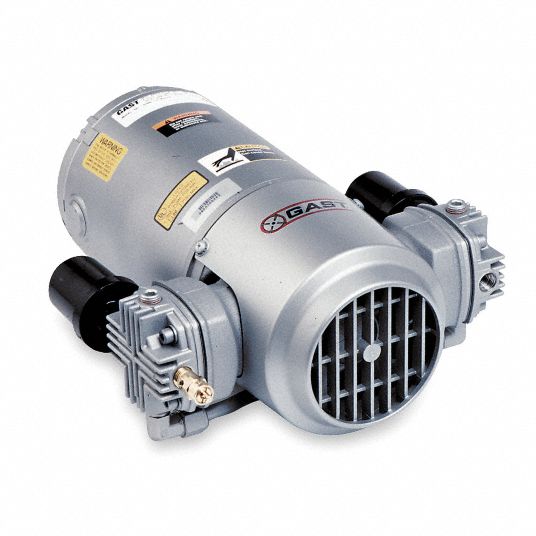 GAST, 0.333 hp, 1 Phase, Piston Air Compressor - 11X373|3LBA-10-M300AX ...