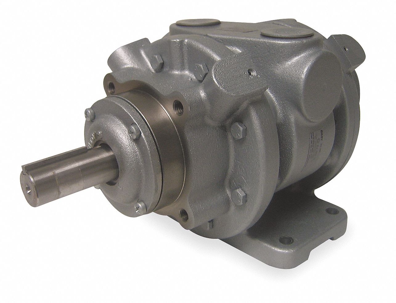 9 Foot Mounted Air Motor with 1 1/8 in Shaft Dia. and 1 1/4 in NPT Port ...