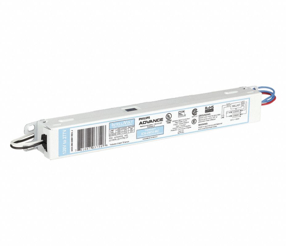 ADVANCE Balastro Electrónico T8, Voltaje del Balastro de 120 a 277 ...