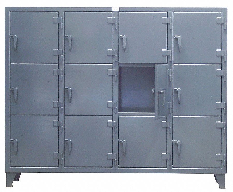 STRONG HOLD, 82 in x 18 in x 68 in, 3 Tiers, Box Locker - 5KCA1|75-18 ...