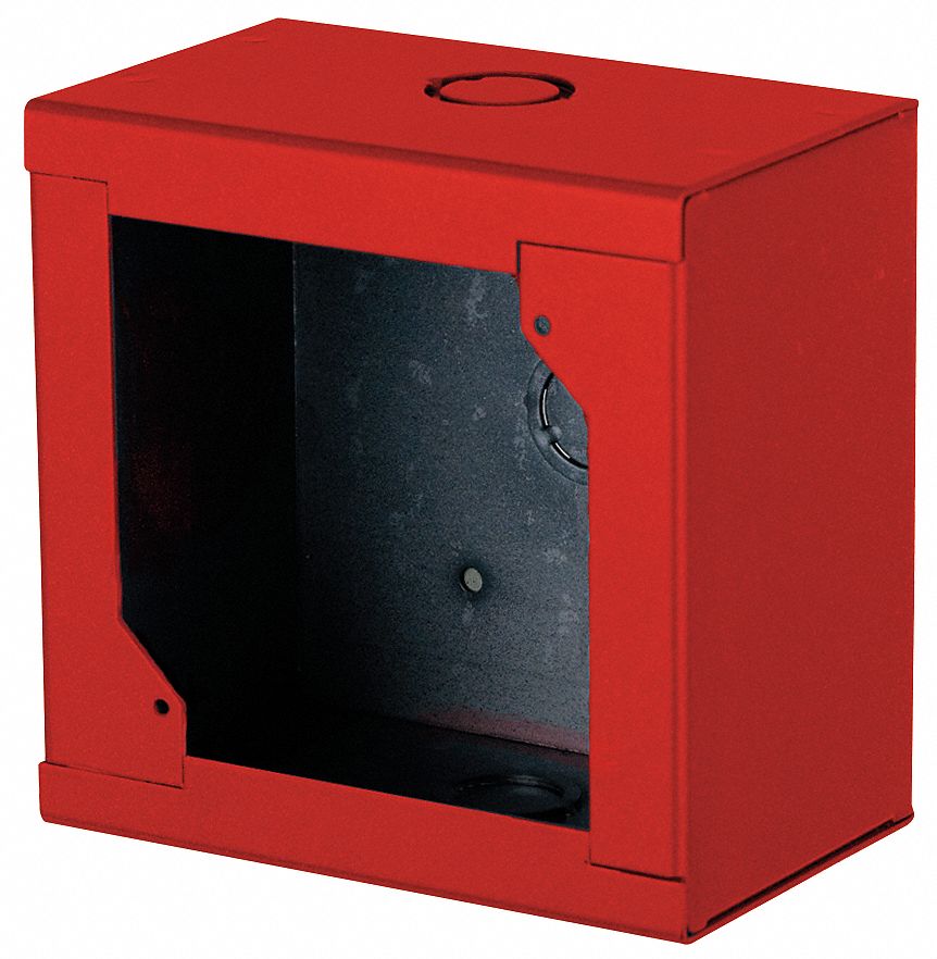 EDWARDS SIGNALING weatherproof box- red - 5KDG1|2459-WPB-R - Grainger