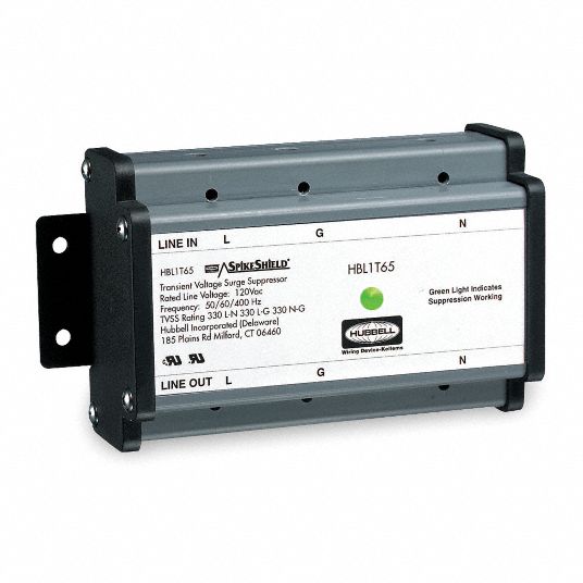 Terminal Mount and Hard Wired Surge Protector, Phase 1, Voltage 120 ...