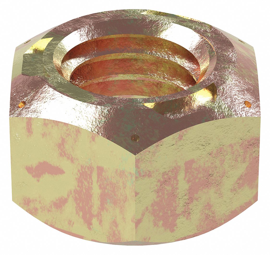 Top Lock Distorted Thread, 1/2"-13 Thread Size, Lock Nut - 5KHG8|5KHG8 ...