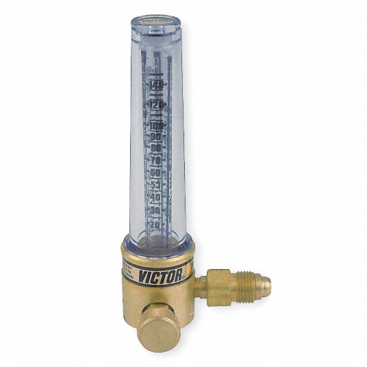 VICTOR Flowmeter: 1/4 in NPT M Inlet, 5/8"-18 F RH Outlet - 5KJ90|1000 ...