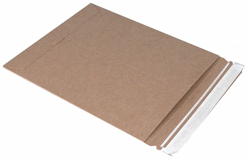 Chipboard, Mailer Envelope, Kraft, PK 50 - Grainger