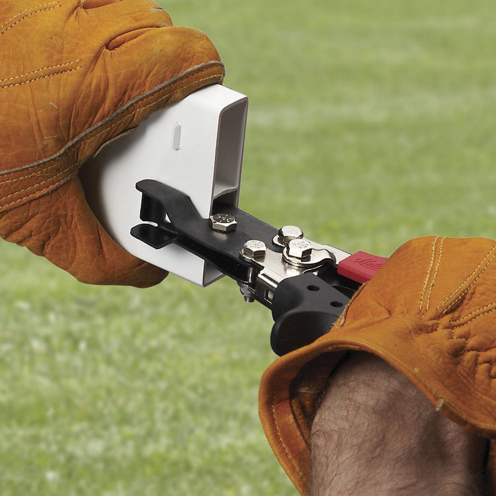 MALCO Vinyl Fence Notcher: 9 in Overall Lg, Plastic, Spring Assist ...