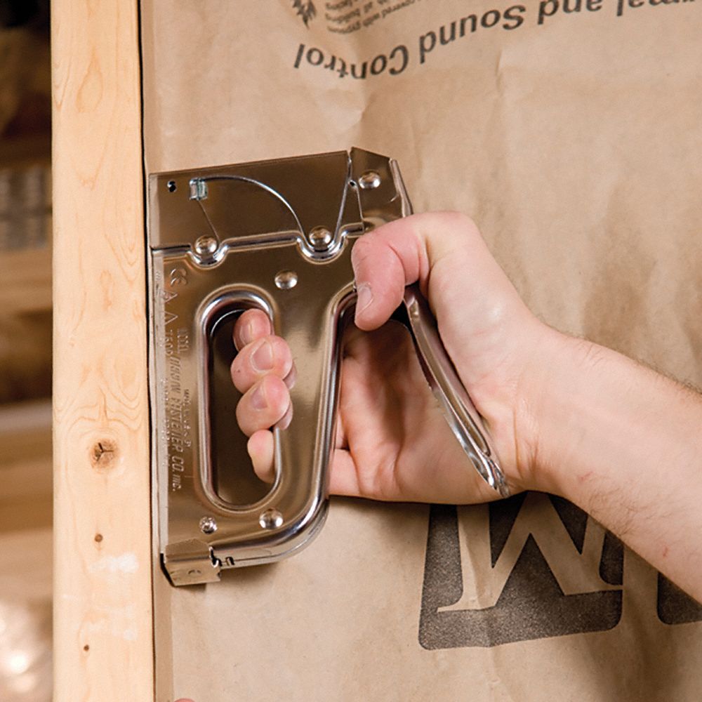 ARROW Staple Gun: 7 3/8 in Overall Lg, For 1/4 in_5/16 in_3/8 in_1/2 in ...