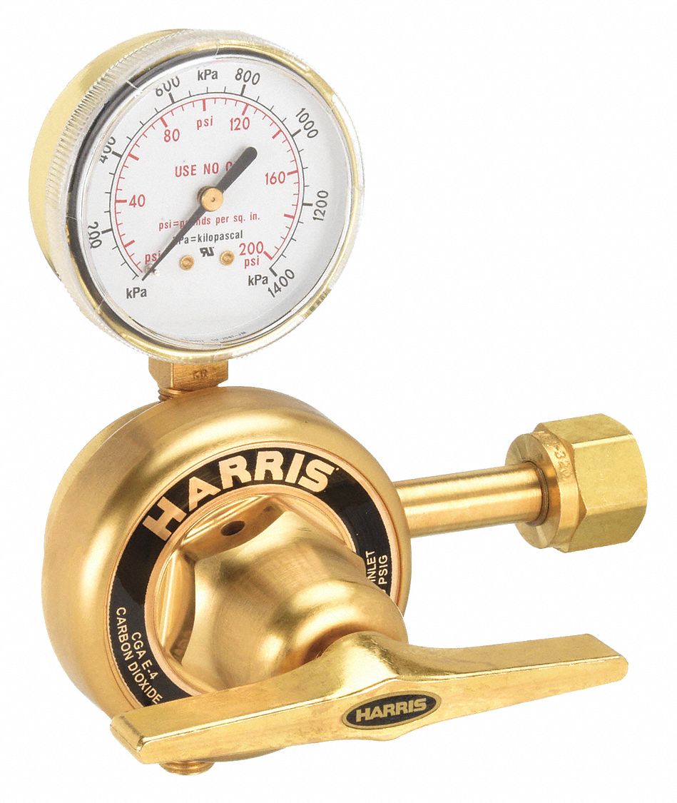 HARRIS, Single Stage, CGA 320 Inlet, Gas Regulator - 5KZ56|330-125-320 ...