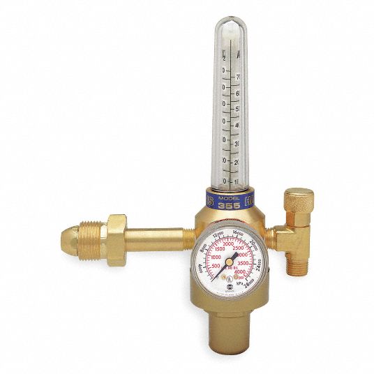 HARRIS Flowmeter Regulator: CGA 320 Inlet, 5/8"-18 F RH Outlet - 5KZ70 ...