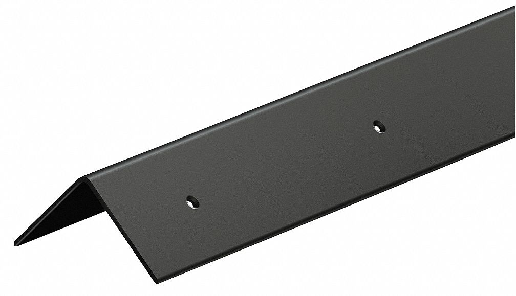 APPROVED VENDOR CORNER GUARD, PVC, BLACK, FOR 90 ° ANGLE, 3 IN LEG W, 4 ...