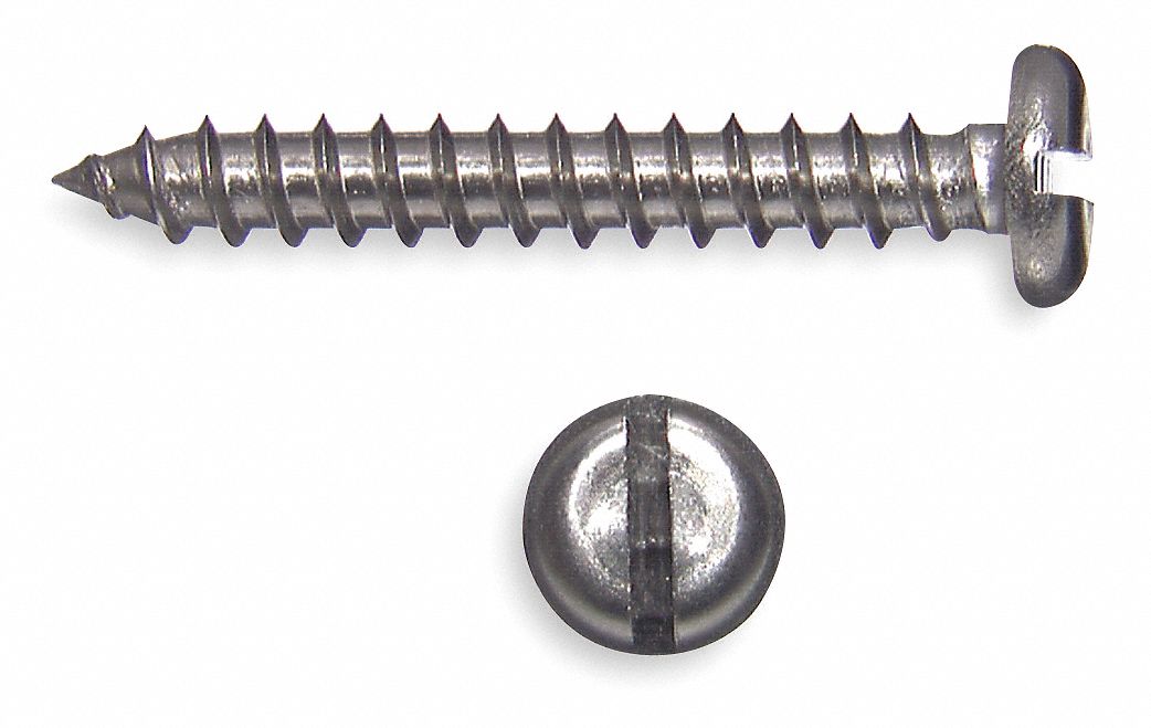 Sheet Metal Screw, PK 100 - Grainger