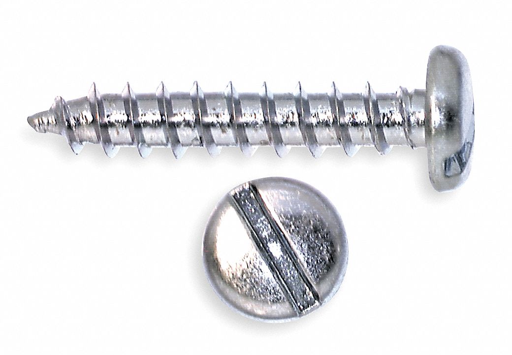Sheet Metal Screw, PK 100 - Grainger