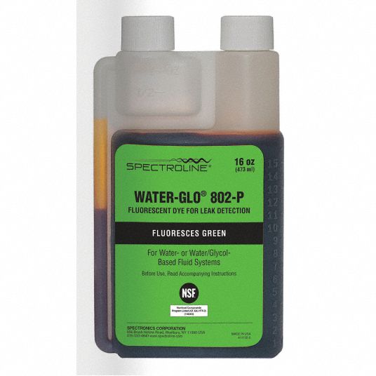 SPECTROLINE, 1 pt, Fluorescent Dye - 5LA44|WATER-GLO-802-P - Grainger
