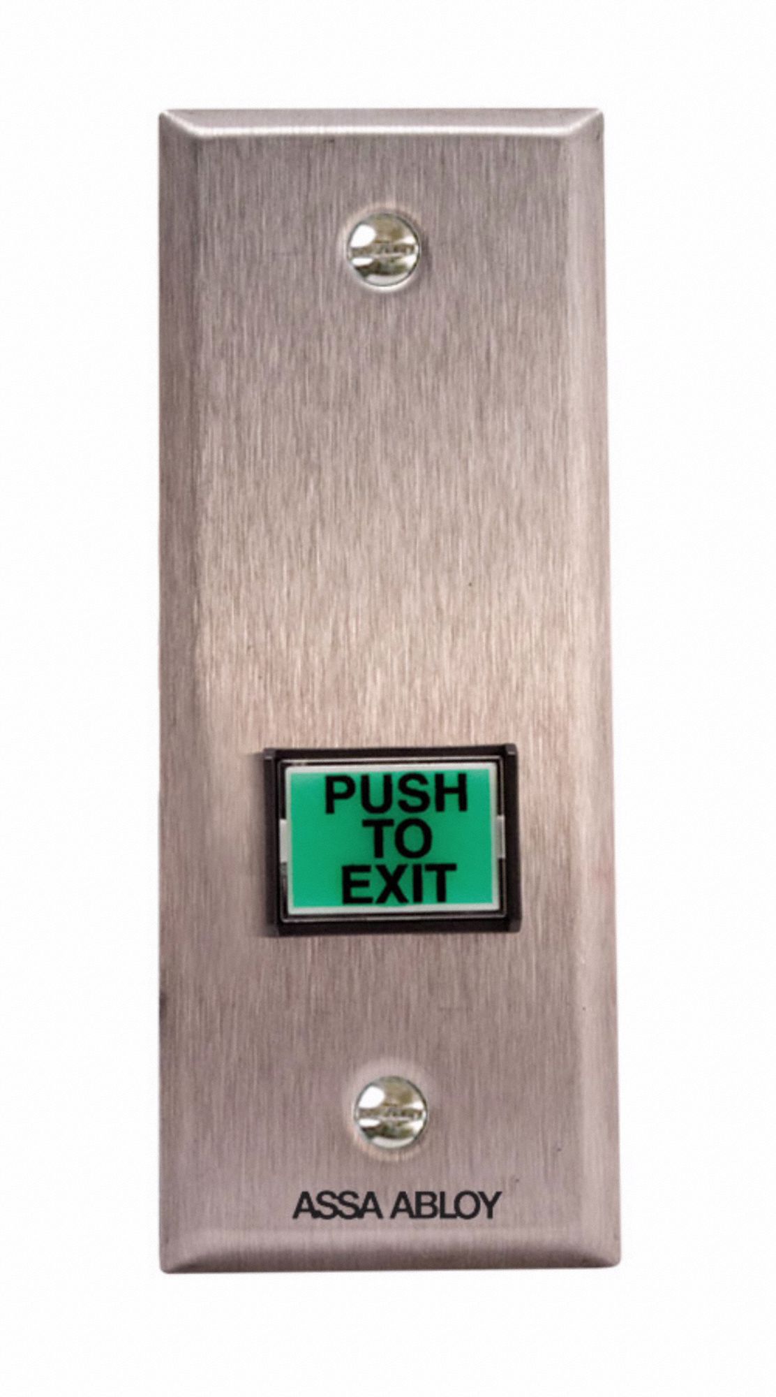 SECURITRON, 4 1/2 in Ht, 1 3/4 in Dp, Exit Push Button - 5LAA2|EEB3N ...