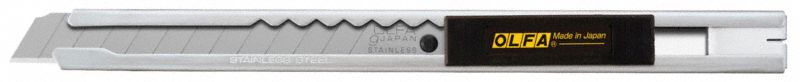 OLFA, 5 1/2 in Overall Lg, Plain, Snap-Off Utility Knife - 5LC41|SVR-1 - Grainger