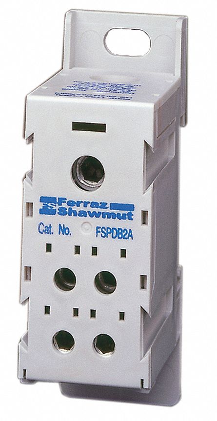 MERSEN, 1 Poles, DIN-Rail, Power Distribution Block - 5LCP7|FSPDB2A - Grainger