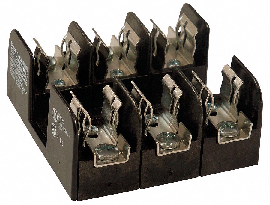 MERSEN Fuse Block: Fits Industrial Fuse Type, 3 Poles, 0 to 30 A, 250V ...
