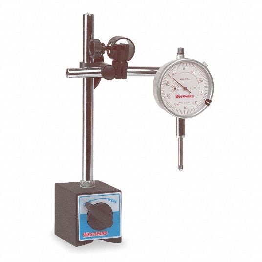 Base and Indicator Set, Graduations 0-1 Dial Indicator with Magnetic ...