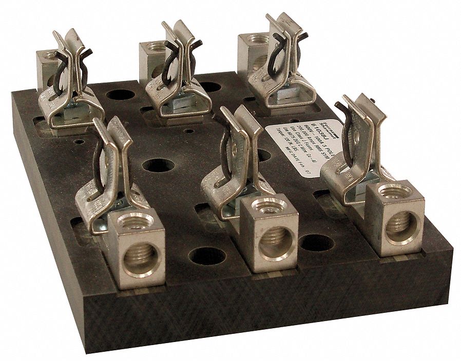 MERSEN Fuse Block Industrial 61 To 100 A Fuse UL Class J 600V AC DC