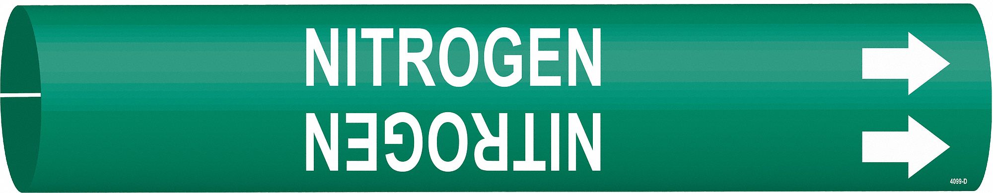 Nitrogen, Green, Pipe Marker - 5LDR5|4099-D - Grainger