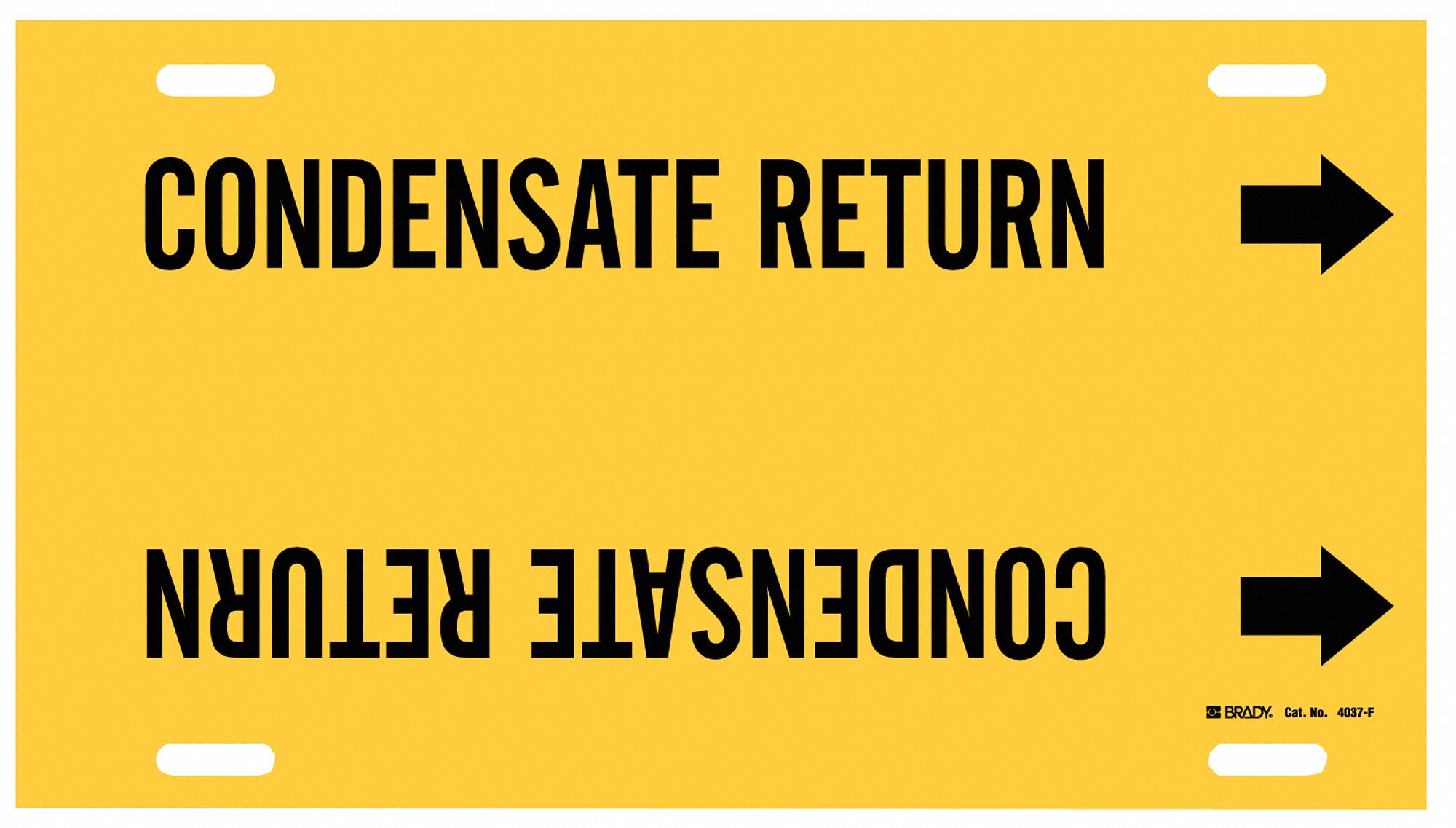 Condensate Return, Yellow, Pipe Marker - 5LET3|4037-F - Grainger