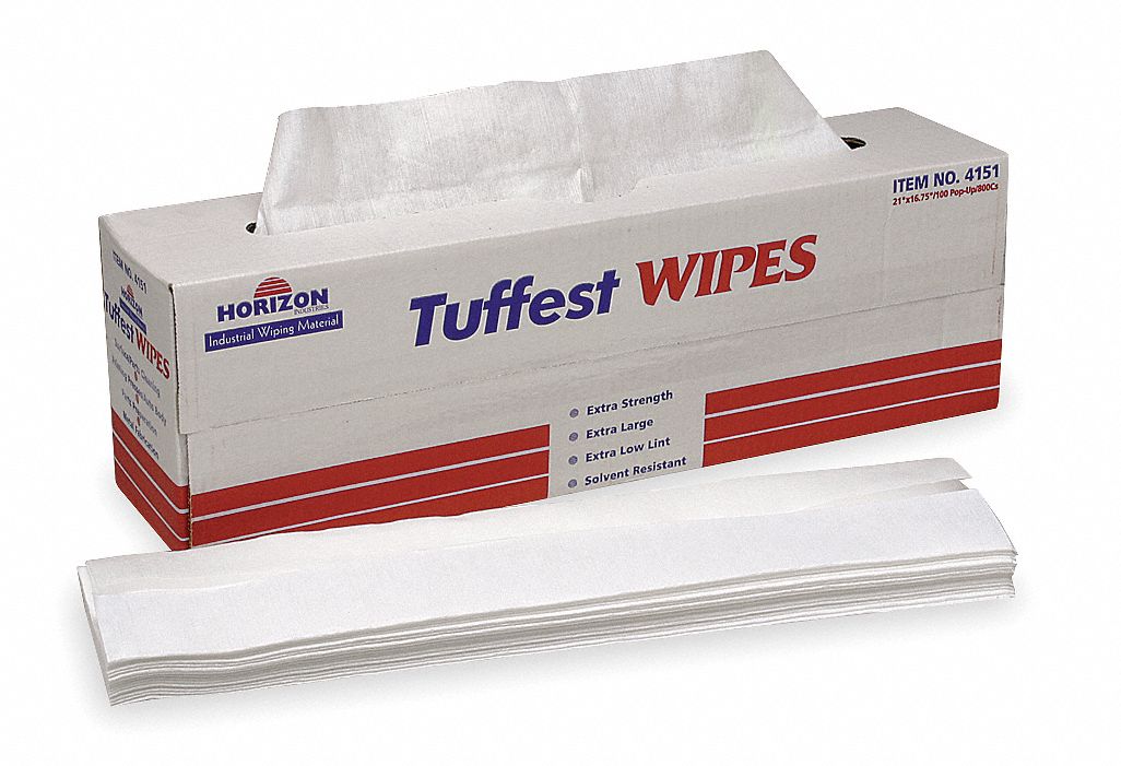 ABILITY ONE Dry Wipe: Dispenser Box, Moderate Absorbency, Best Wet ...