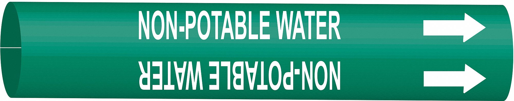 Non-Potable Water, Green, Pipe Marker - 5LGG9|4351-H - Grainger