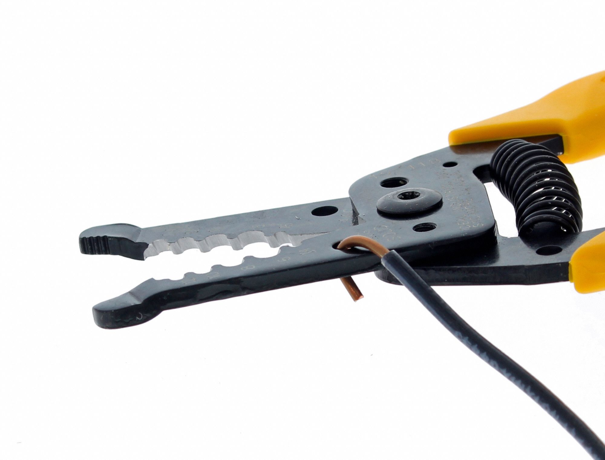 IDEAL Wire Stripper: 14 AWG to 6 AWG, 6 in Overall Lg, Std Cushion Grip ...