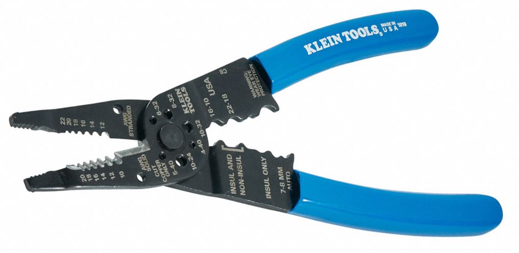 KLEIN TOOLS Long Nose Wire Stripper/Crimper/Cutter/Looper: 20 AWG to 10 ...
