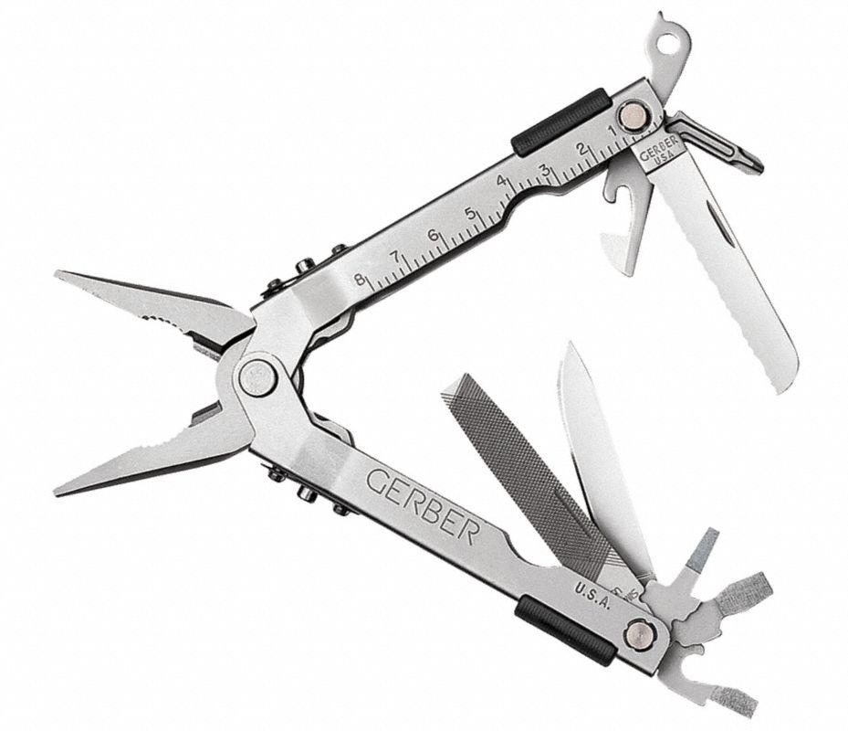 GERBER Pinzas Multiherramienta MP600 Acero Inoxidable Funciones: 14 ...