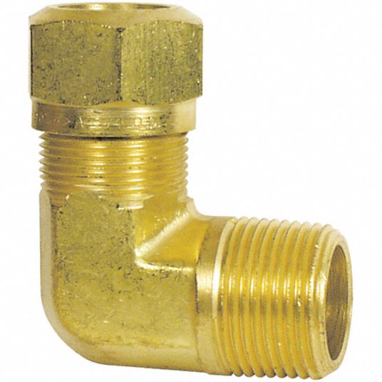 Connector,Male Elbow,3/8x1/2PK10 - Grainger