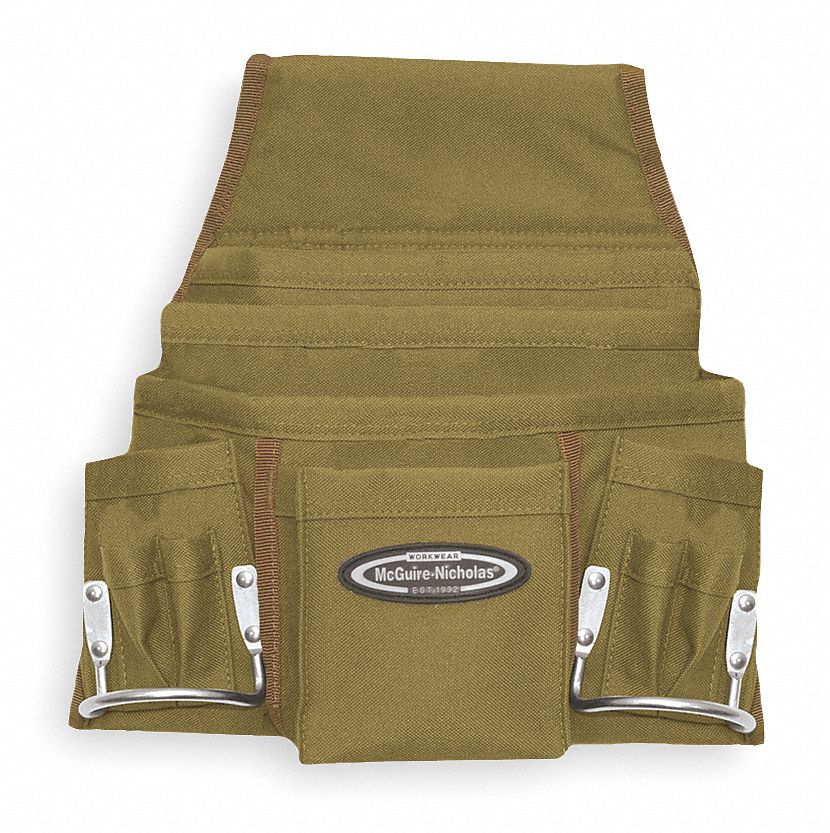 Olive, Tool Pouch, 600 Denier Polyester - Grainger