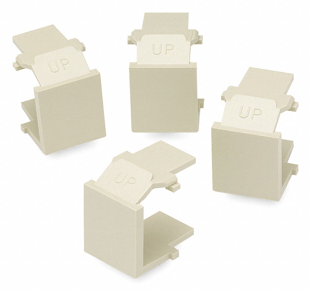 Blank Keystone Insert, Ivory, Plastic, Series: QuickPort, Cable Type ...