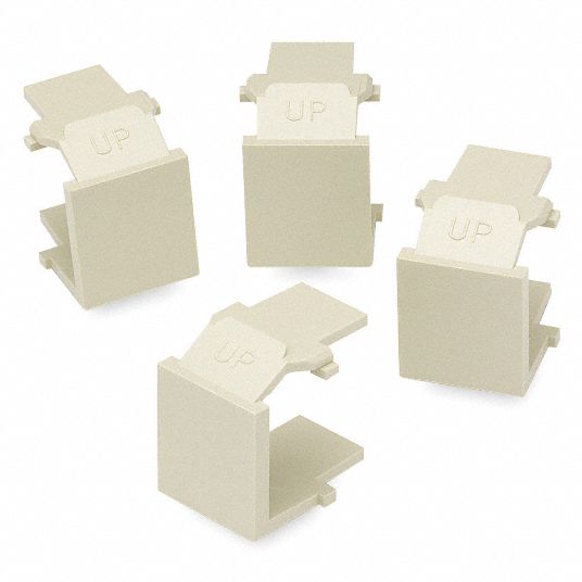 Blank Keystone Insert, Ivory, Plastic, Series: QuickPort, Cable Type ...